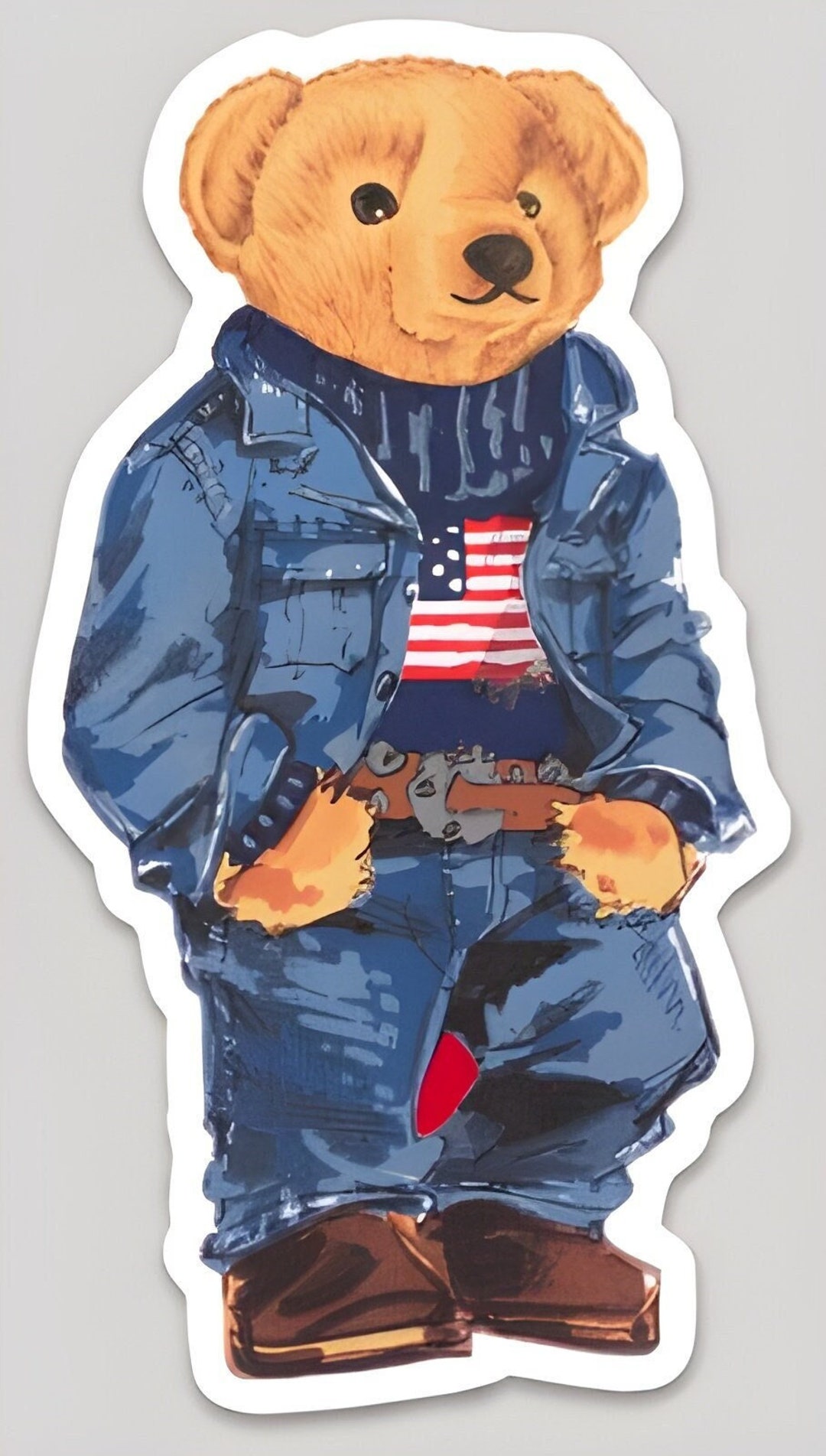 Polo Bear Ralph Lauren Sticker Laptop Sticker Bumper - Etsy