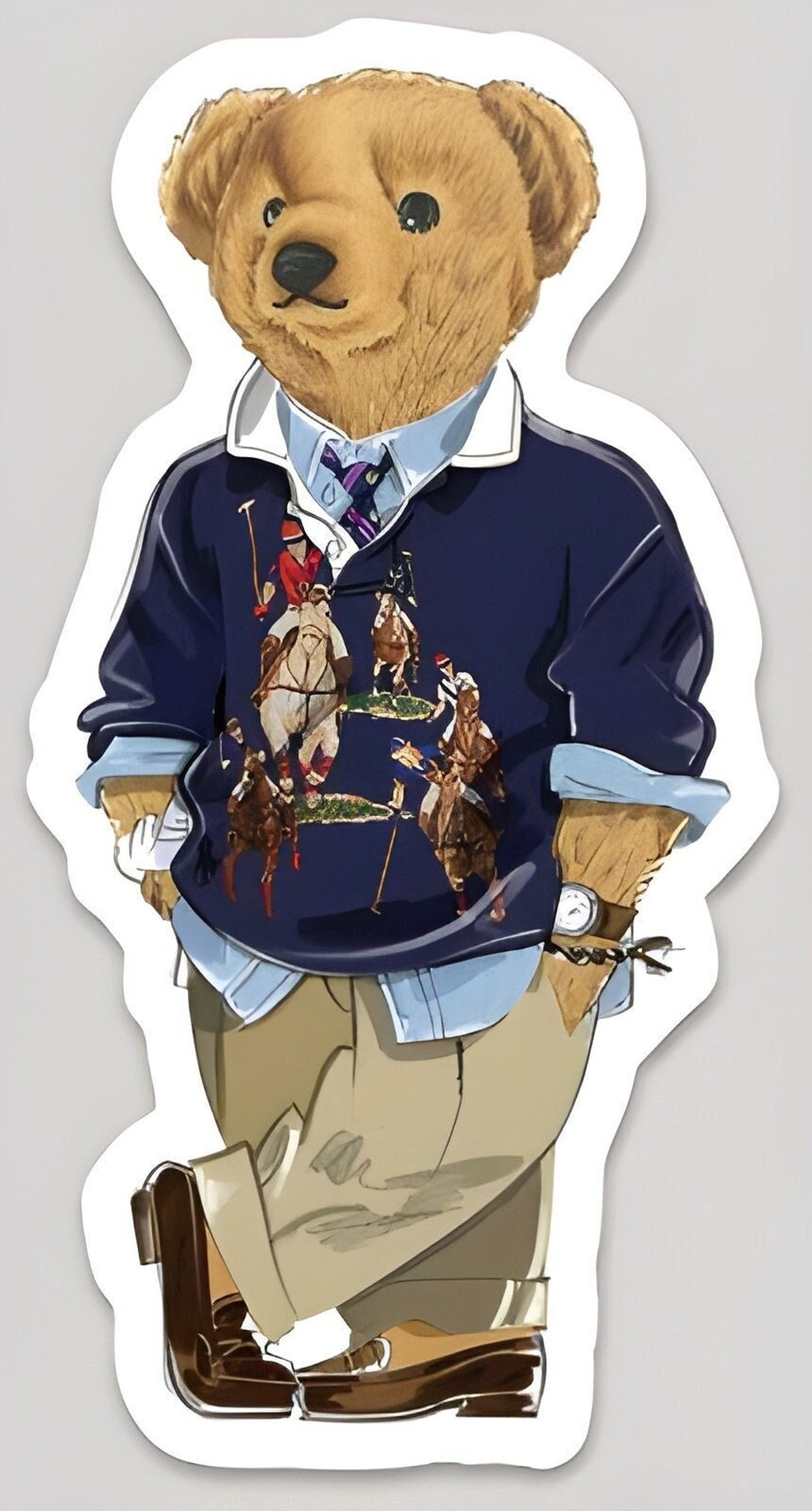 Polo Bear Ralph Lauren Sticker Laptop Sticker Bumper - Etsy