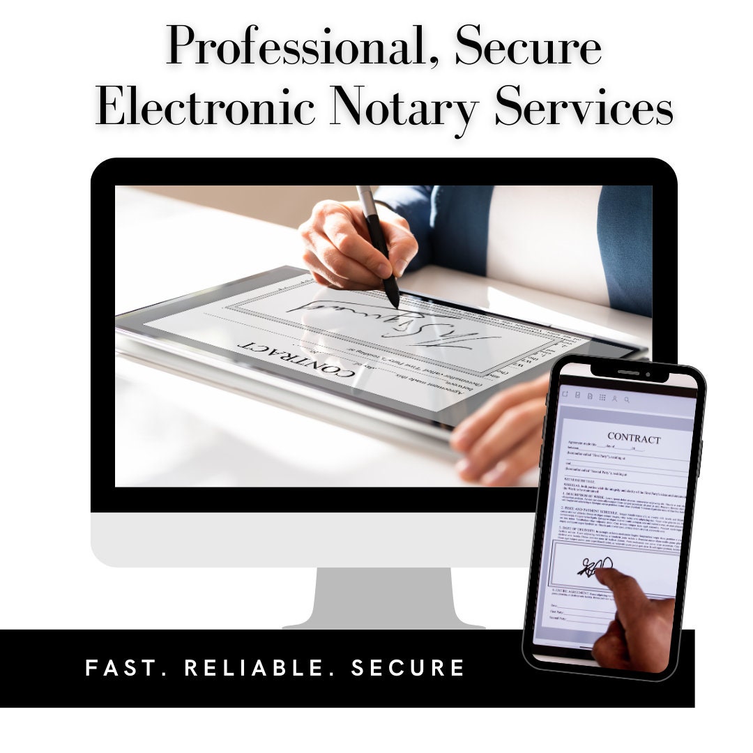 Electronic Notarization - Etsy