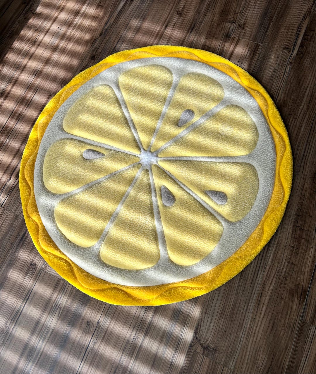 Full Lemon Slice Tufted Rug - Etsy