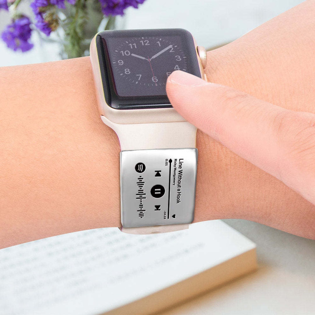 Custom Scannable Spotify Code Apple Watch Charm Sport Band Charm ...