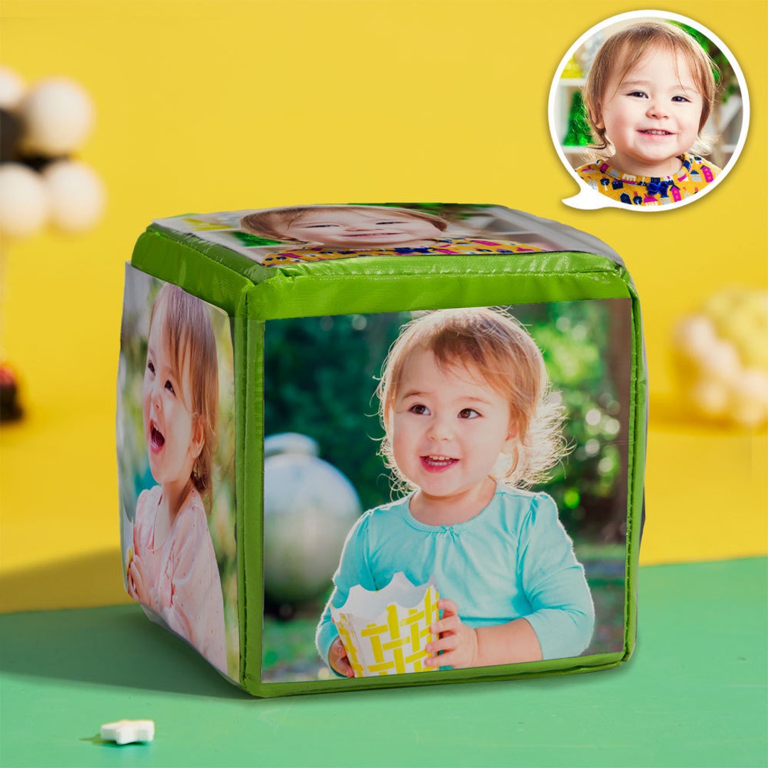 Custom Photo Playthings Toys Personalized Blocks With Photo Pockets ...