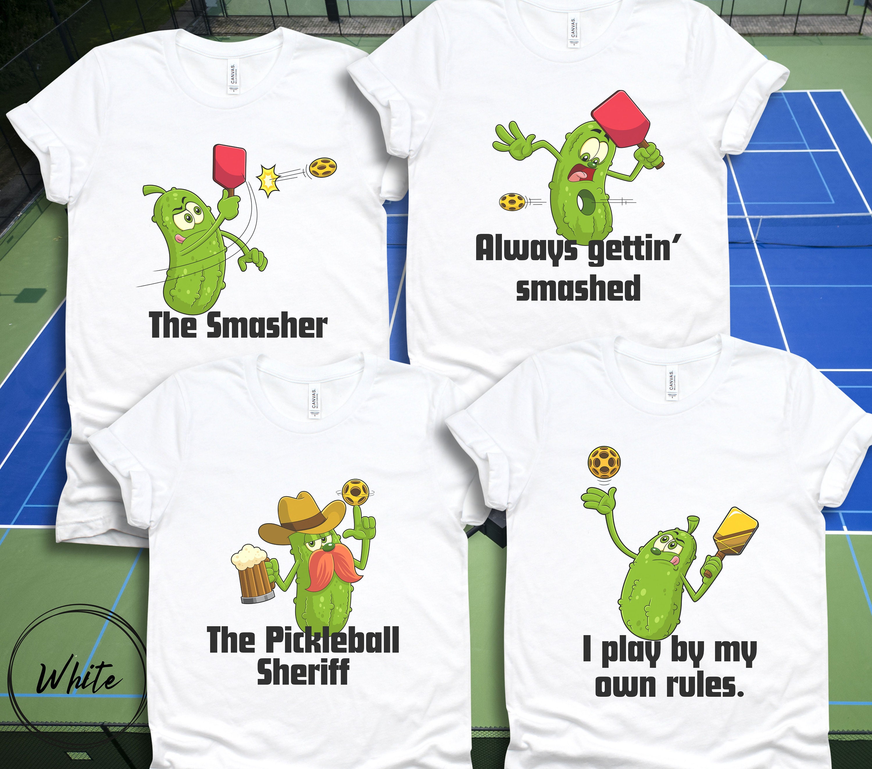Funny Pickleball Team Shirts Pickle Ball Matching Group Pickleball ...