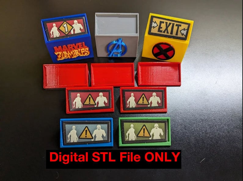 Marvel Zombies Zombicide Spawn Token Marker Holders DIGITAL FILE ...