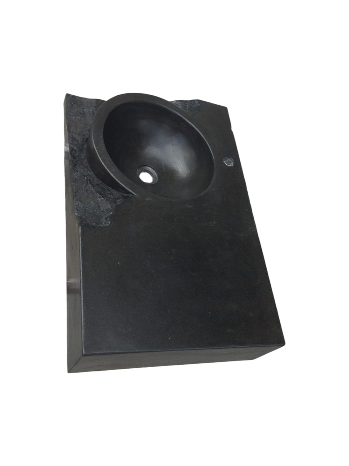 Basalt Rustic Natural Looking Sink. Wall Mounted Hand Carved Marble ...