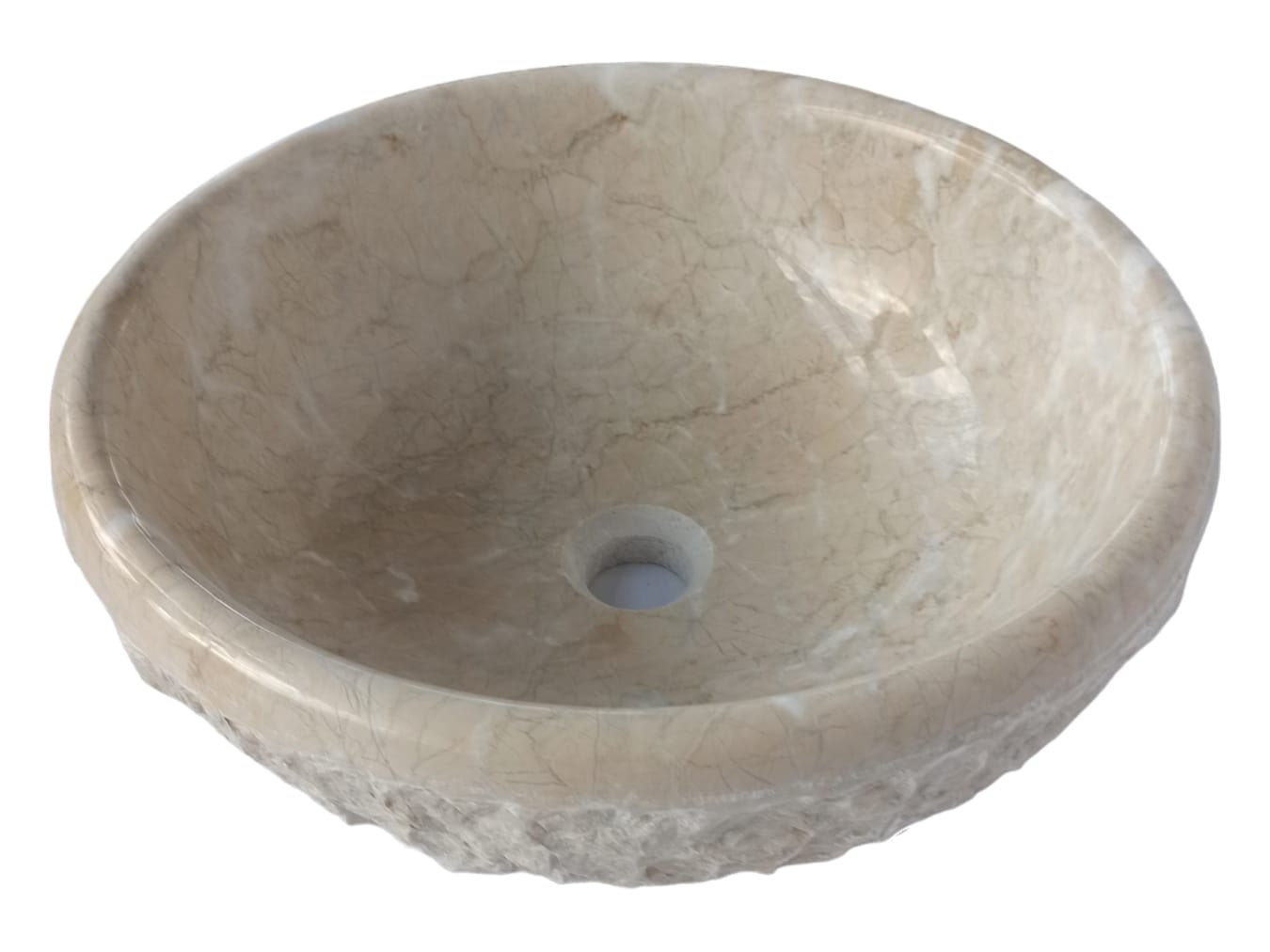 Handmade Beige Vessel Antique Sink Craft Suitable for Bathroom, Kitchen ...