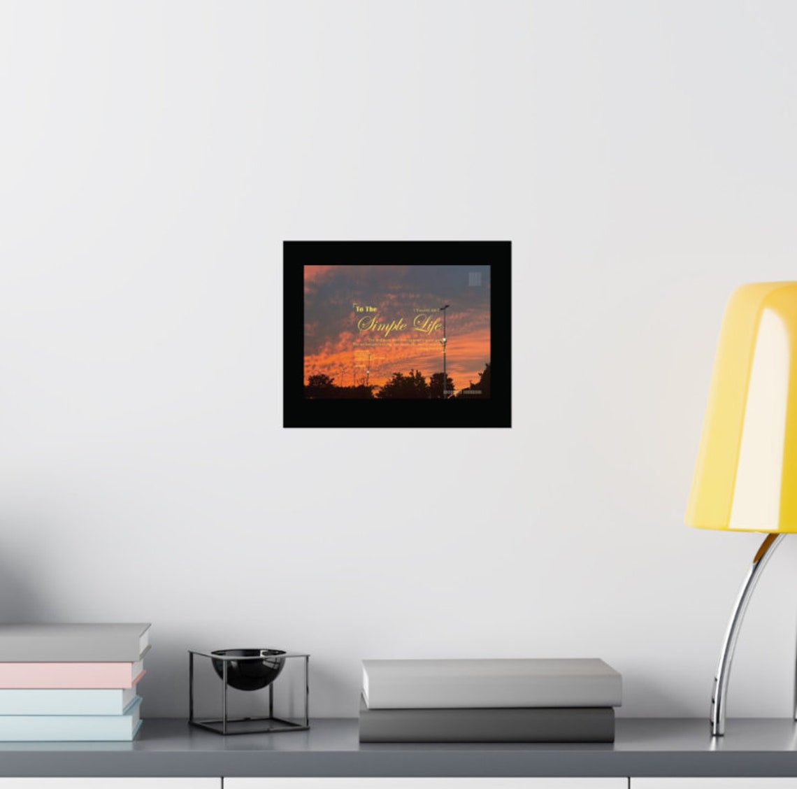 Simple Life, Sunset, Wall Art, Graphic Poster, Home Decor, Dorm Decor ...