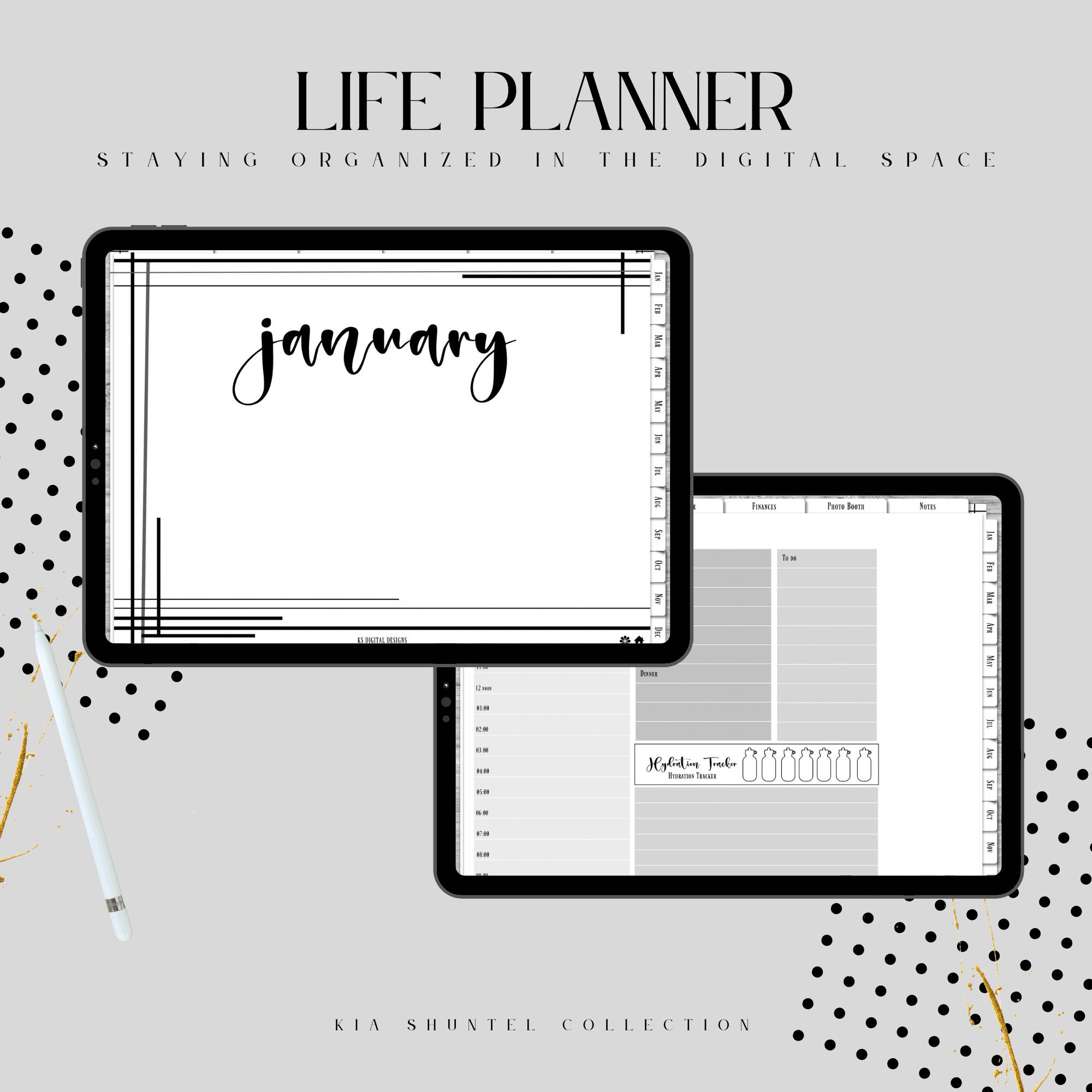 2024 Digital Planner Digital Life Planner Easy Customizable Planner All ...