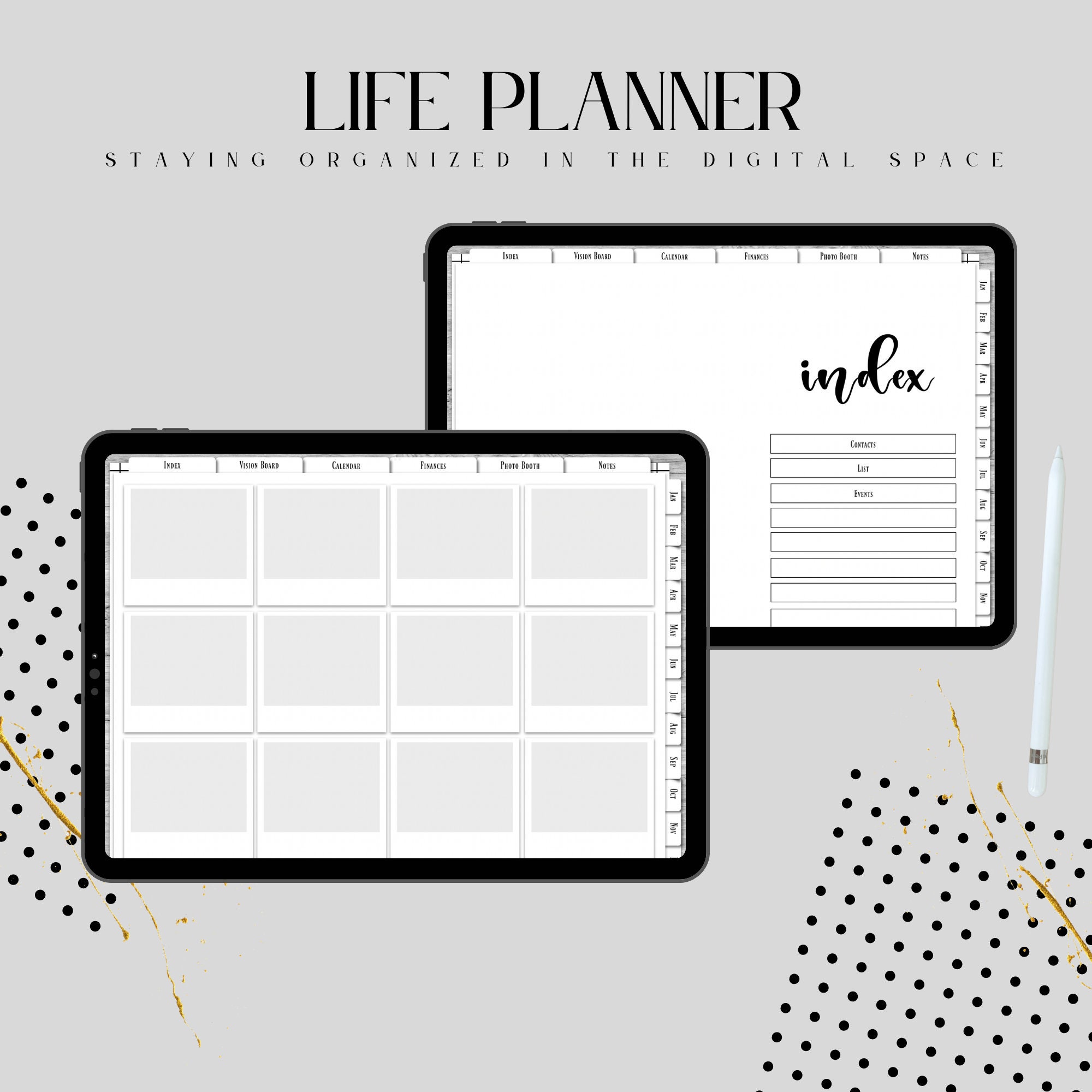 2024 Digital Planner Digital Life Planner Easy Customizable Planner All ...