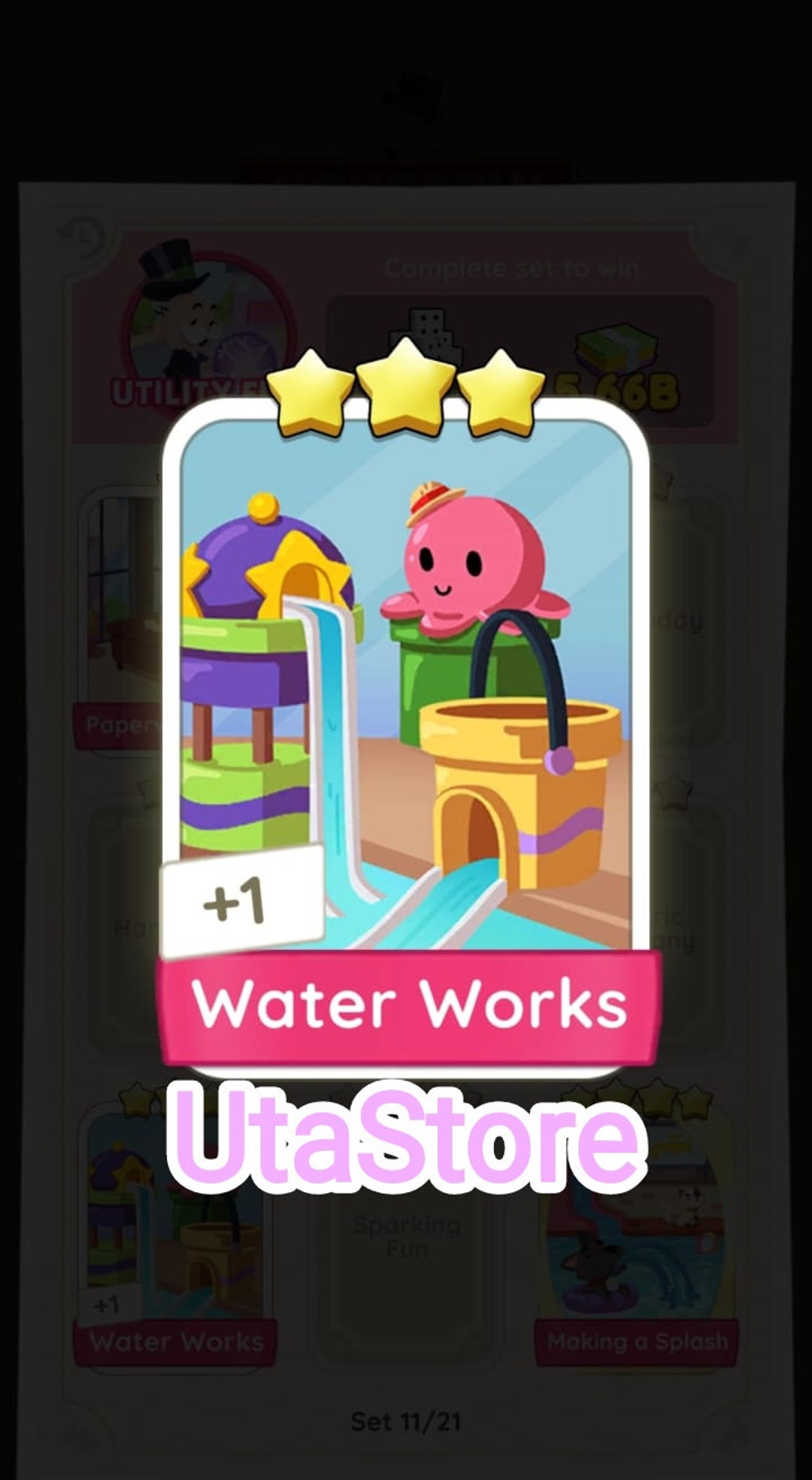 Water Works 3 STAR Monopoly Go Sticker Fast Delivery - Etsy