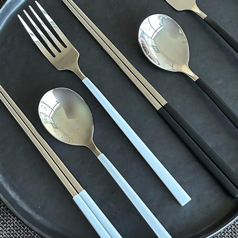 Korean Silverware Sets - Etsy