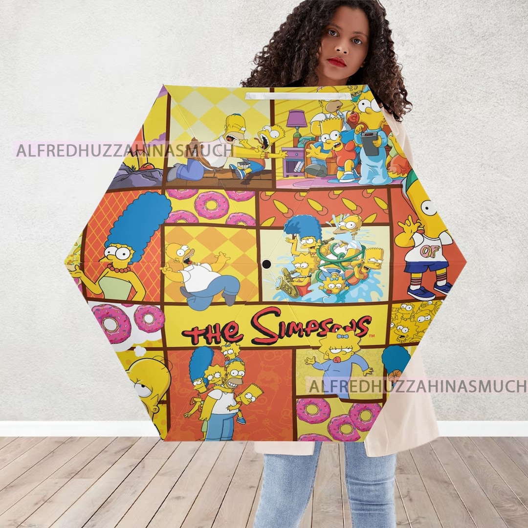 The Simpsons Family Umbrella, the Simpsons Movie Custom Umbrella ...