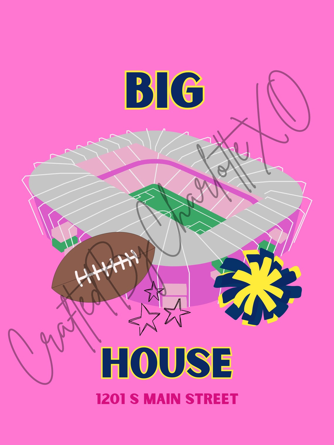 Preppy University of Michigan Prints for Dorm Decor - Etsy