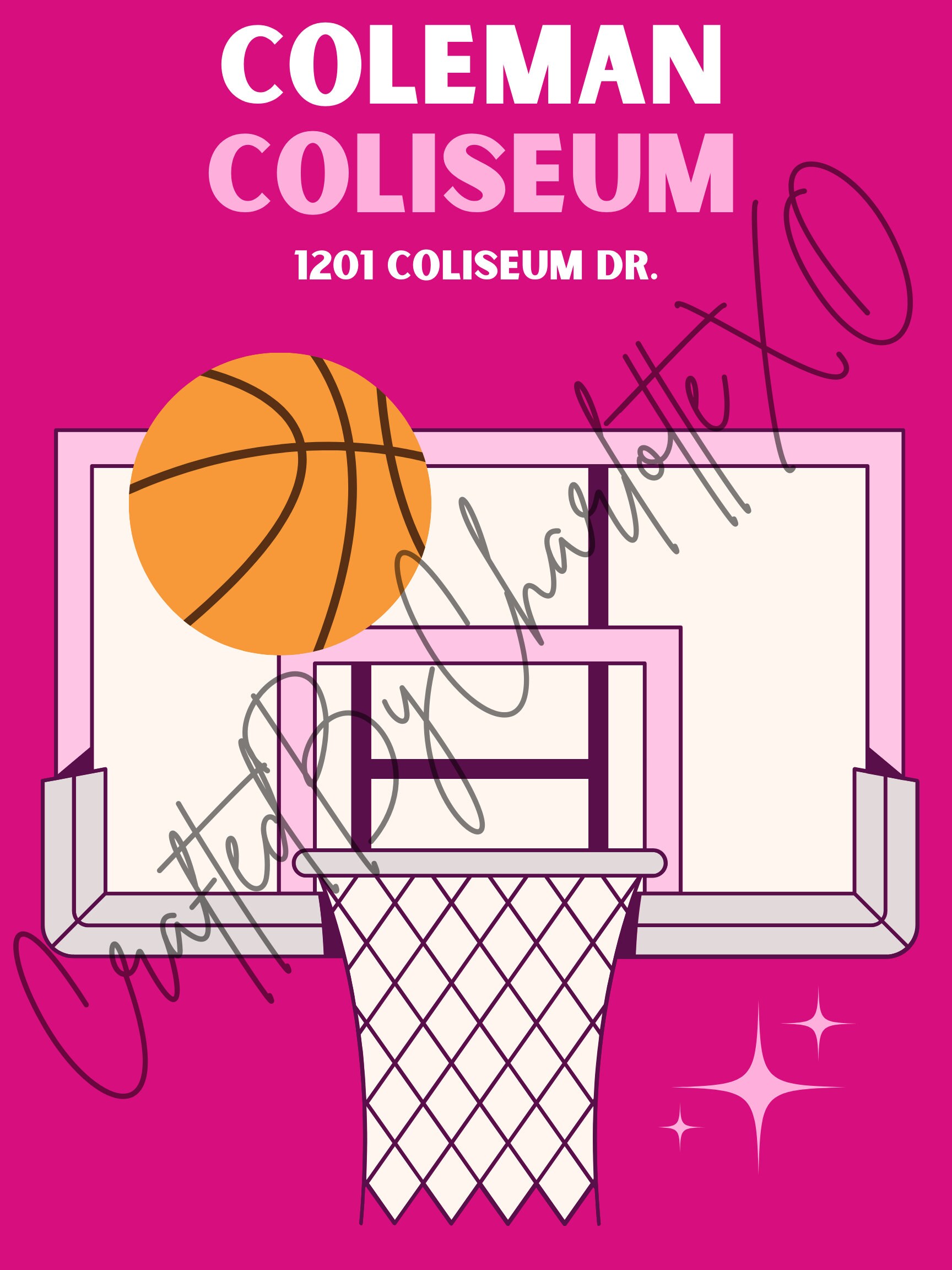 Pink University of Alabama Prints Bama Girl Dorm Decor Set of 6 Instant ...