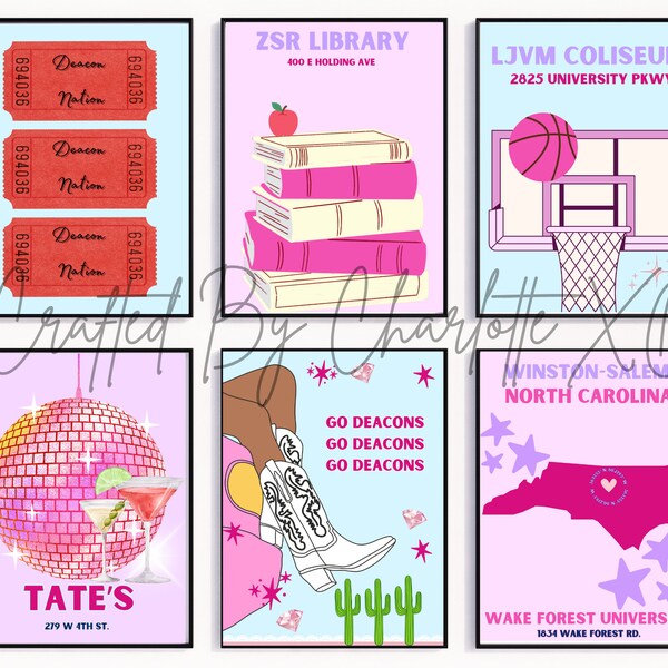 Wake Forest Sticker - Etsy