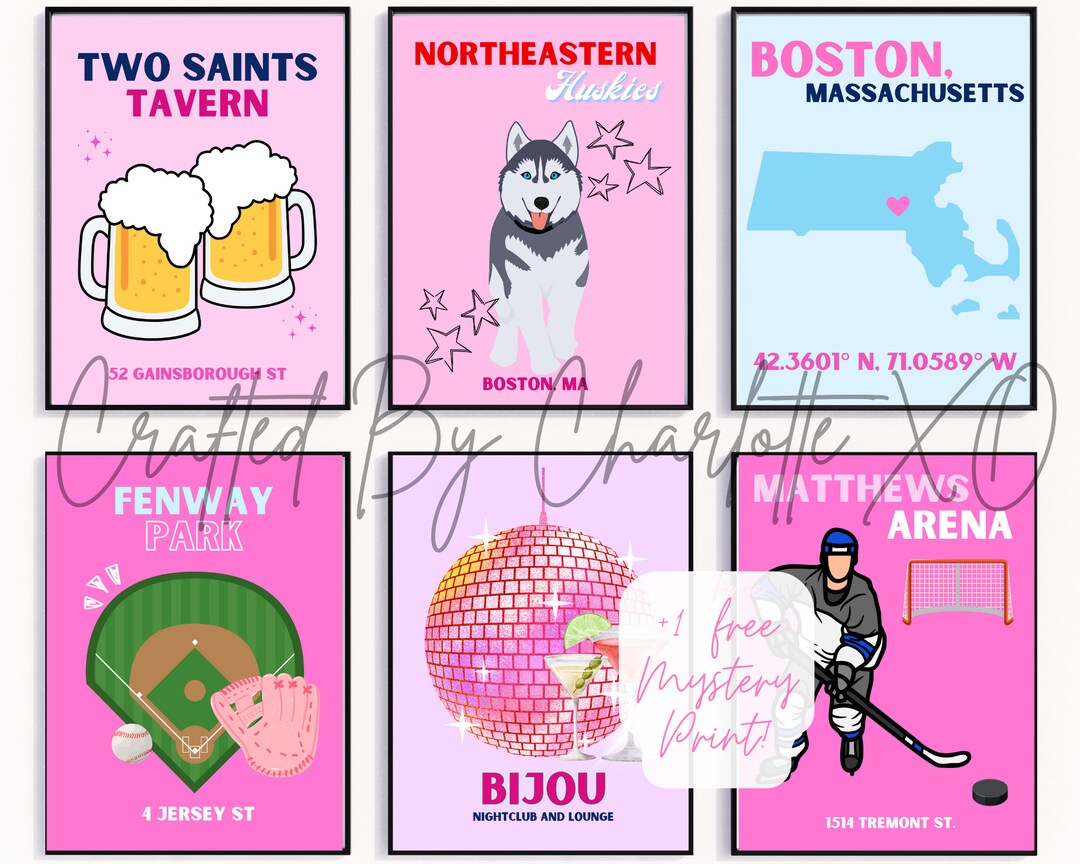 Northeastern University Prints Instant Digital Download Northeastern ...