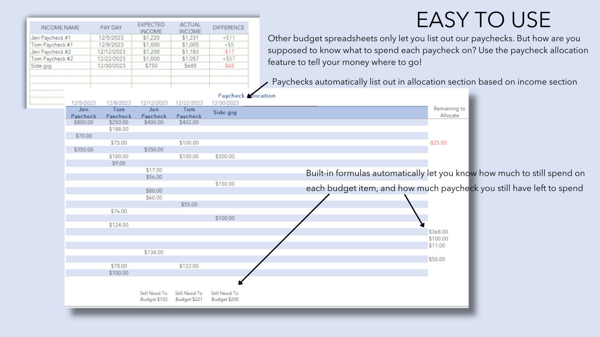 Excel Monthly Spreadsheet - Etsy