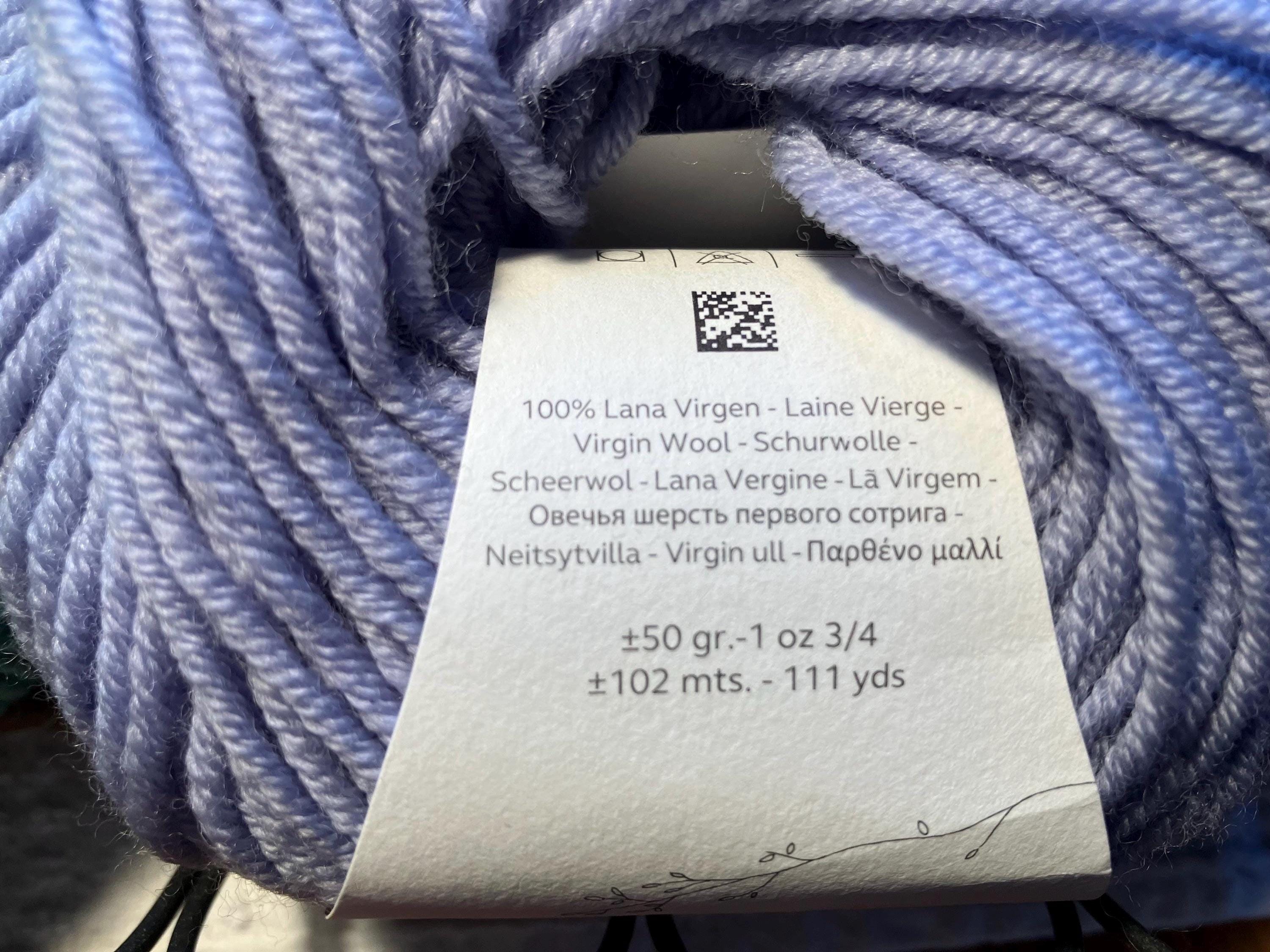 Katia Virgin Merino Wool Yarn: Light Worsted DK, 50g - Etsy