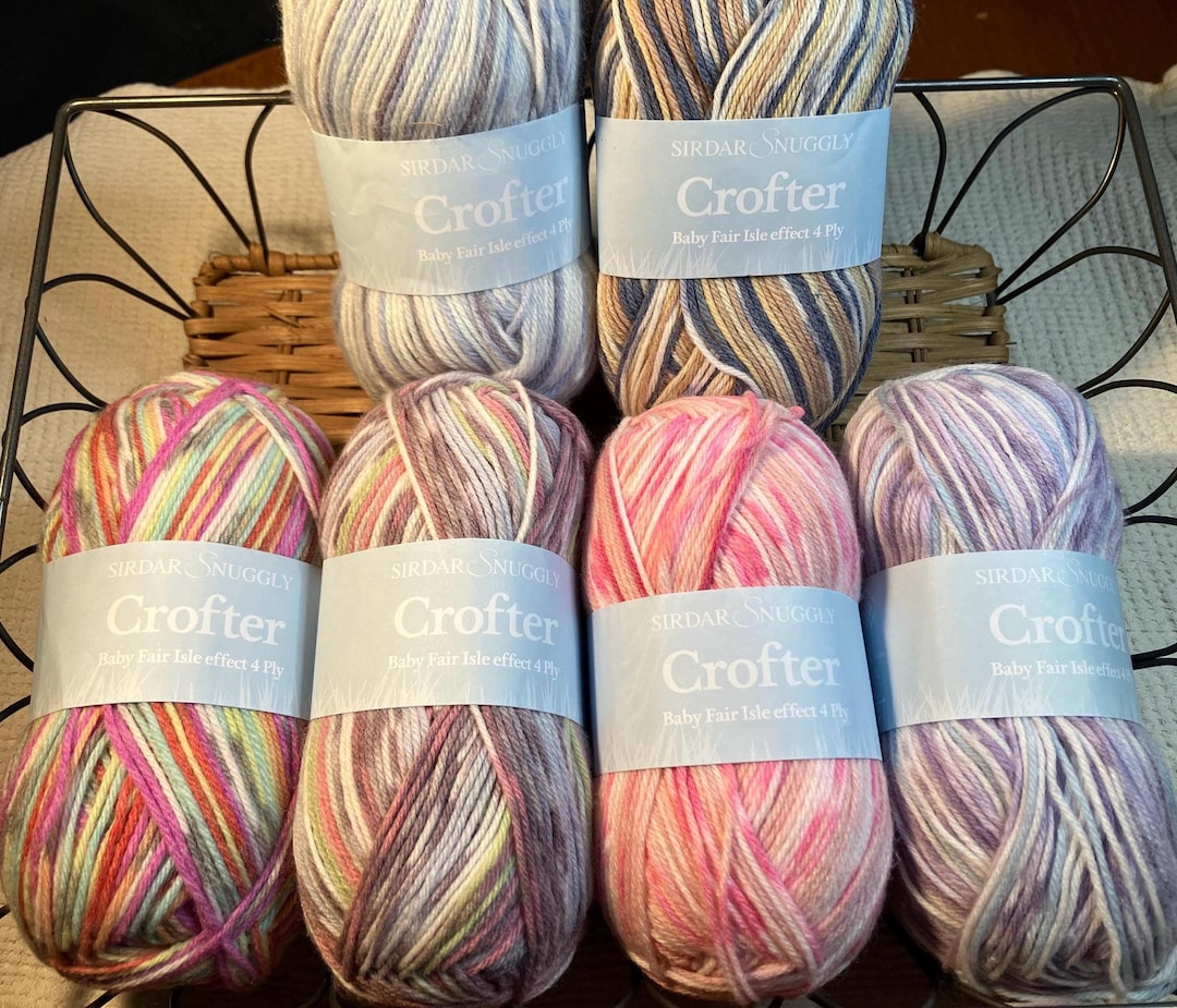 Sirdar Snuggly 4 Ply Crofter Baby Fair Isle Effect 50g Fair Isle Effect ...
