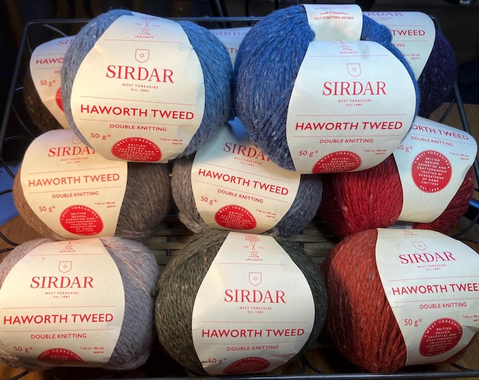 Sirdar Haworth Tweed DK Yarn: Merino Wool Blend, Light Worsted Weight ...
