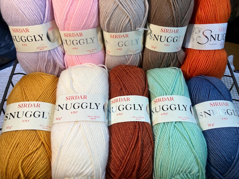Sirdar Snuggly 4 Ply 50g Baby Yarn - Softest Acrylic & Nylon Baby ...