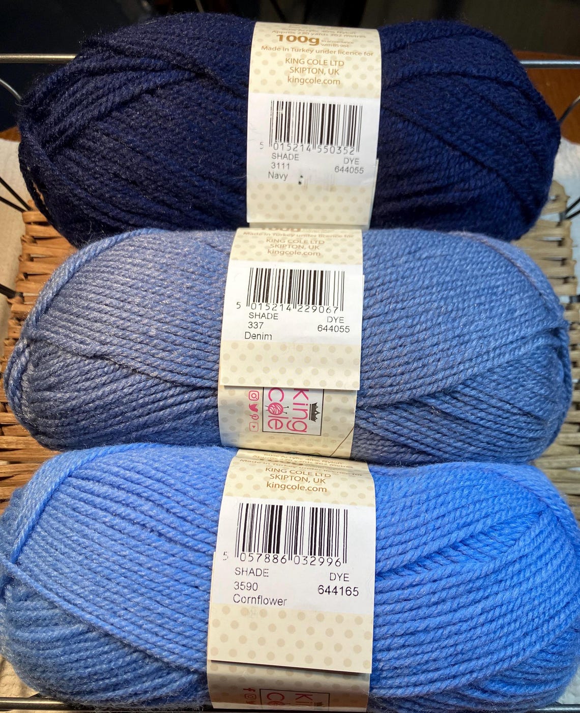 King Cole Comfort Aran Yarn: Soft Acrylic Nylon Blend - Etsy