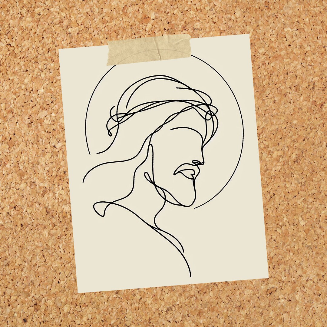 The Mighty God - Isaiah 9:6- Hand-drawn Christian Art - Jesus the King ...