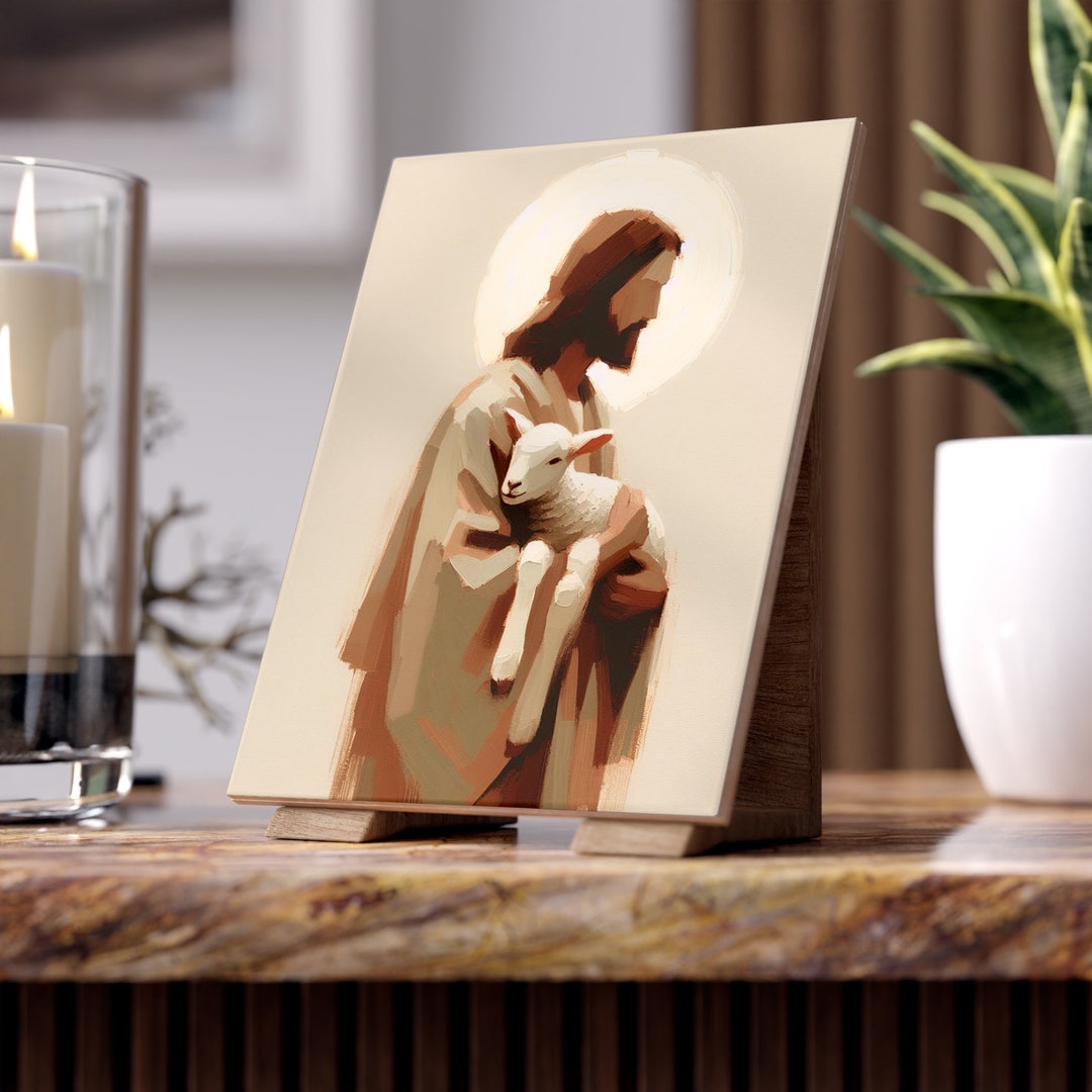 The Good Shepherd - Modern Christian Art Print Canvas Wall Art ...