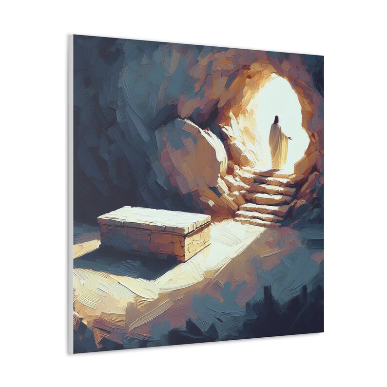 The Empty Tomb: Easter Collection Modern Christian Art Print Canvas ...