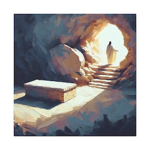 The Empty Tomb: Easter Collection Modern Christian Art Print Canvas ...