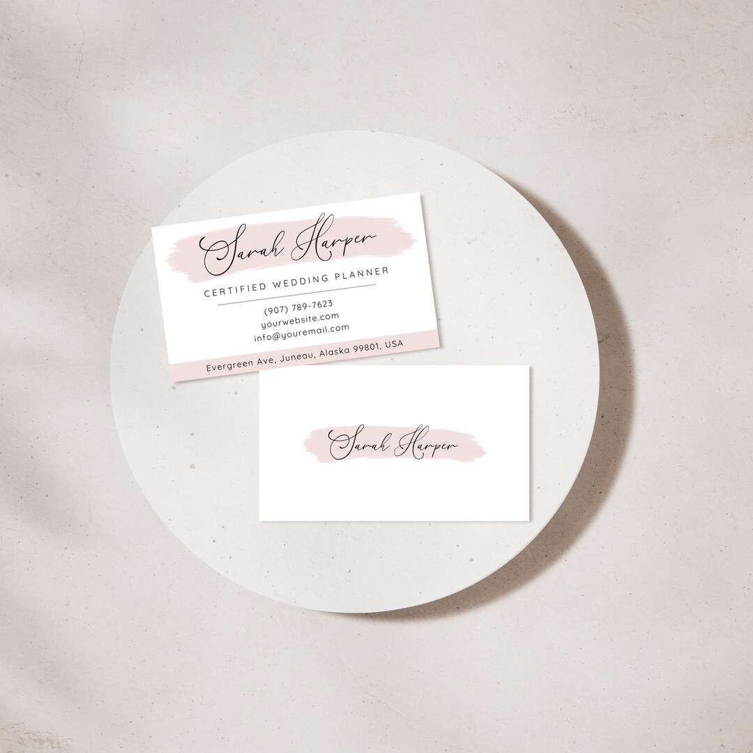 Editable Business Card With, Canva Template Simple Card, Unique Calling ...