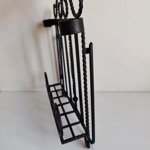 Large Iron Recipe Book Stand With Weighted Page Holders Black Metal ...