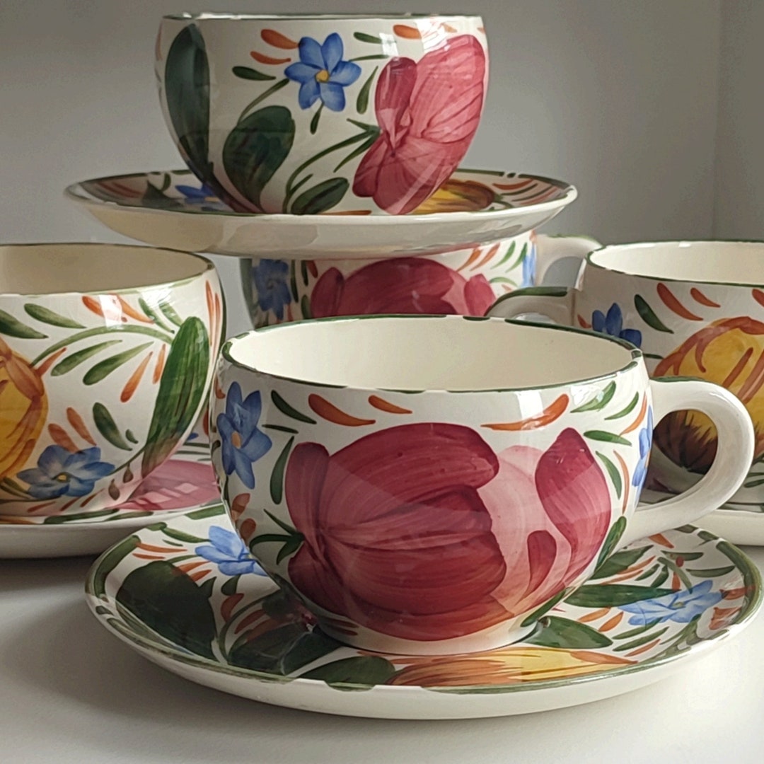Beautiful Set of 10 Pcs Wade England Royal Victoria Pottery Capri ...