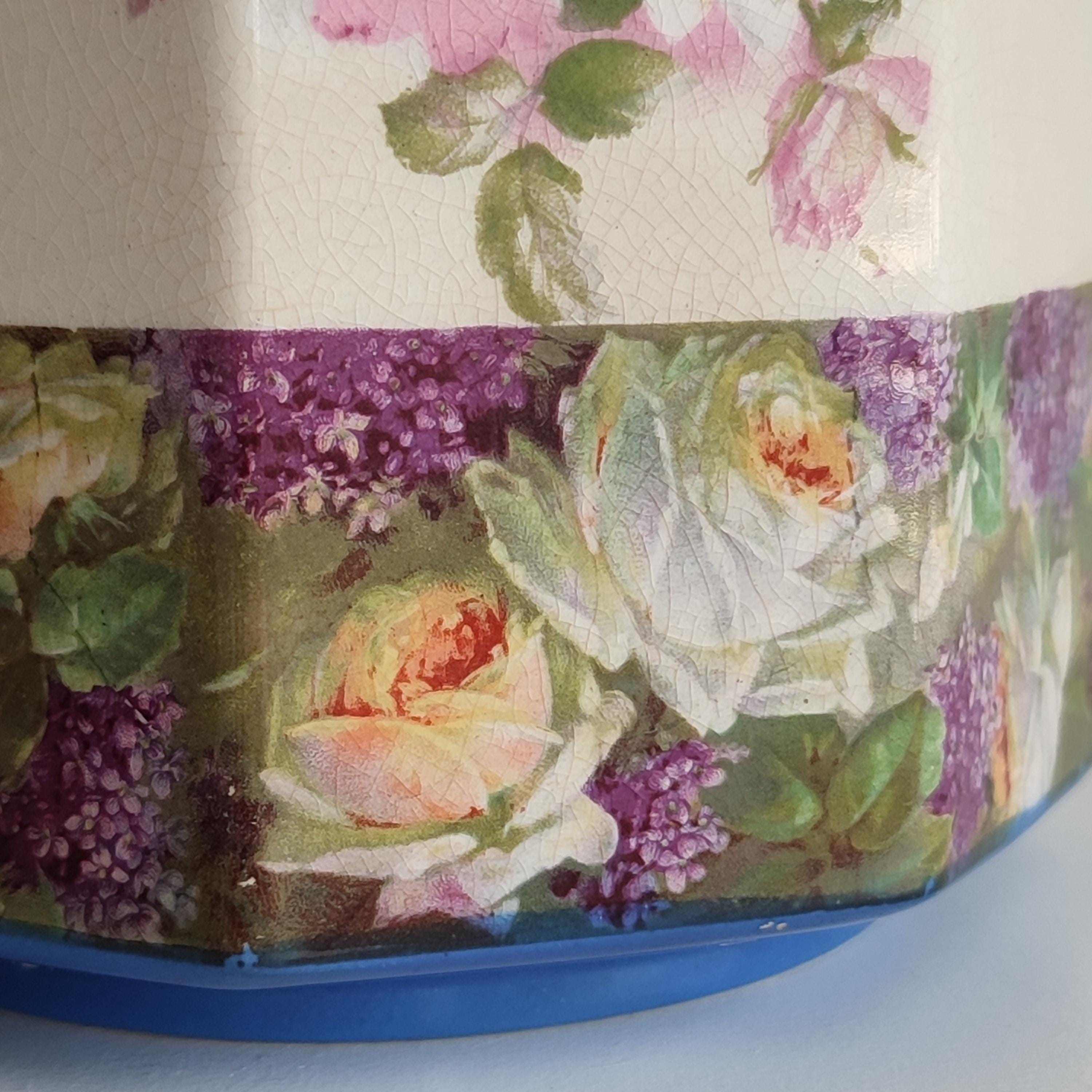 Lovely Antique Ceramic Biscuit Barrel With Silver Plated Trim EPNS ...