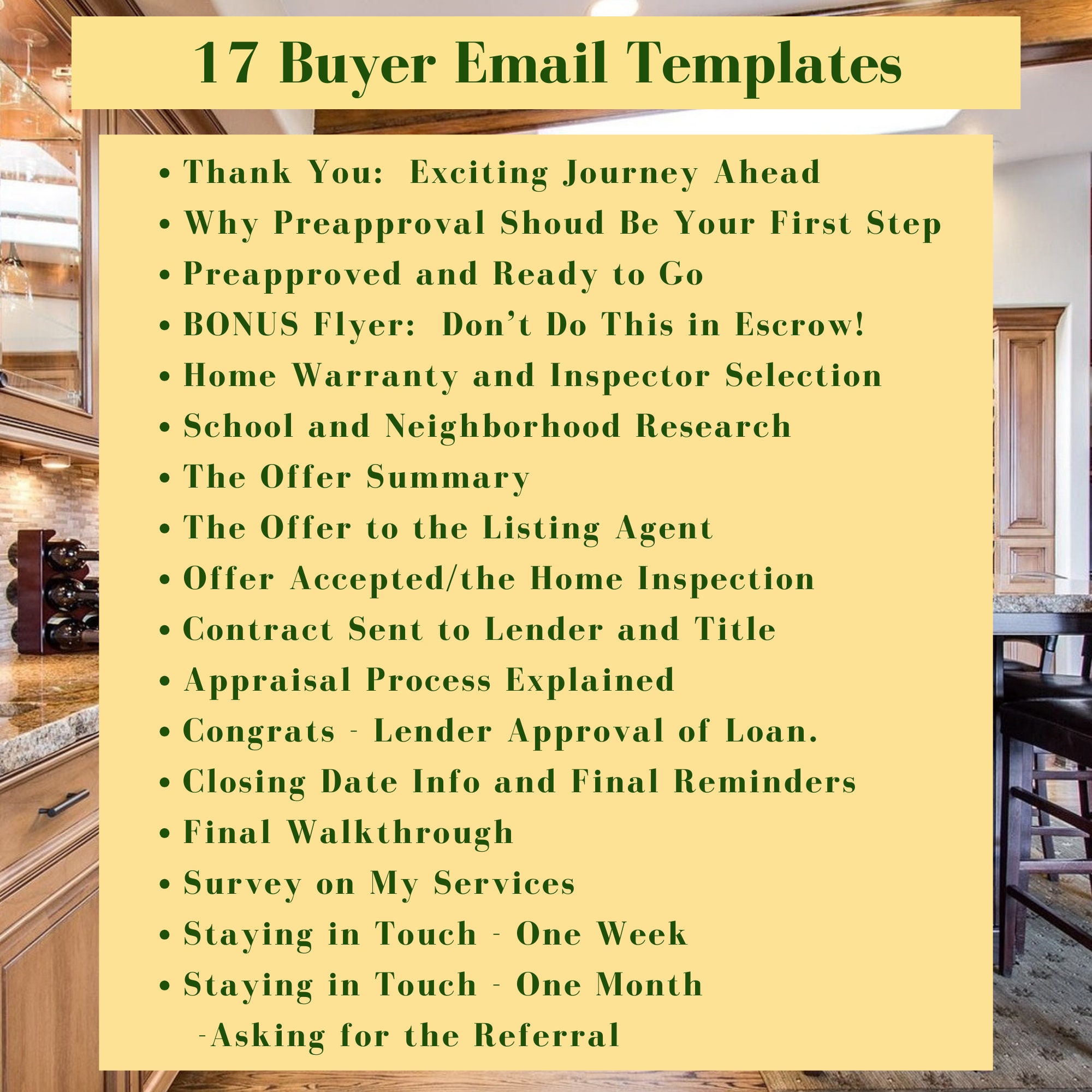 Realtor Email Templates/seller/buyer/email Templates/new Agent/real ...