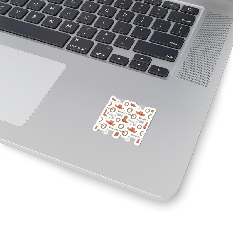 Western Iconography Pattern Kiss-cut Stickers | Bandana Style Cowboy ...
