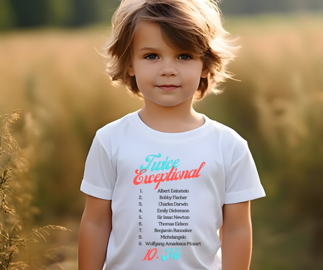 Twice Exceptional Kids 2e Celebrate Brilliance Tee for All Genders ...