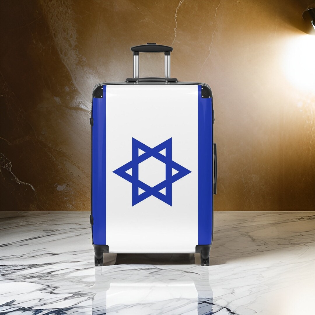 Israel Flag Suitcase Israeli Suit Case, Israel Luggage, Israeli ...