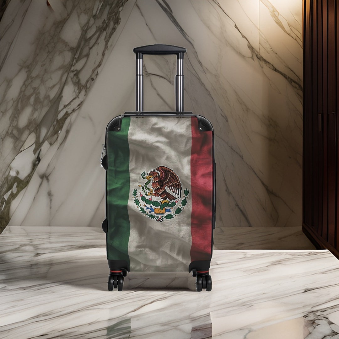 Mexican Flag Suitcase Mexico Suitcase, Custom Luggage, Hardshell ...