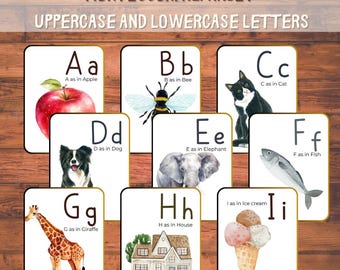 ABC Flash Cards, Educational Cards, Alphabet Flashcards, Learn Abcs ...