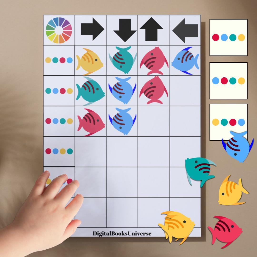 Arrow Color Coding Game Direction Activity, Printable Fun for Fine ...