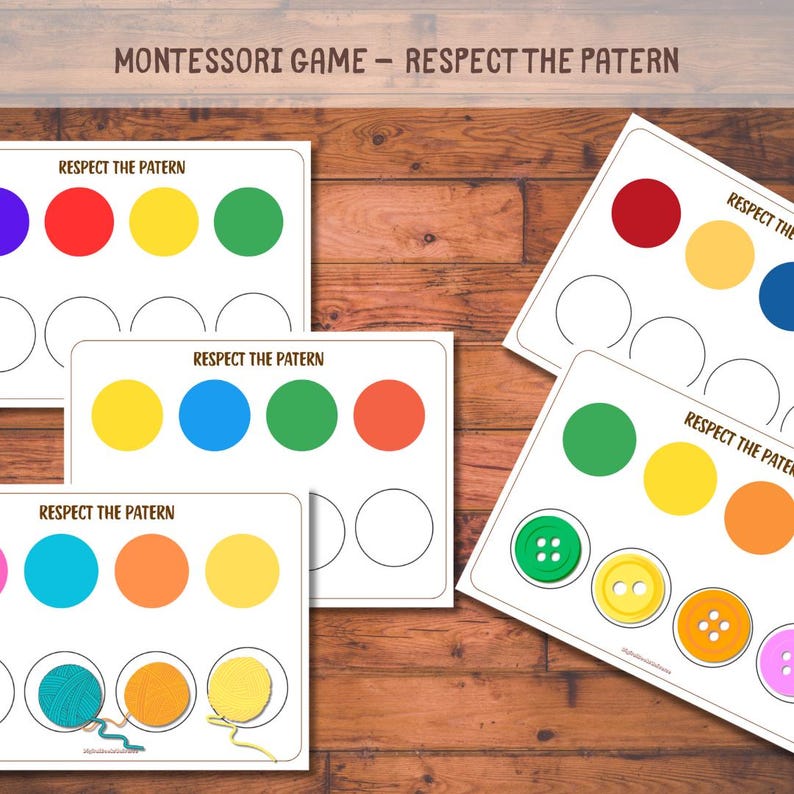 Respect the Pattern - Montessori Game, Homeschooling, Interactive ...