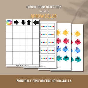 Arrow Color Coding Game Direction Activity, Printable Fun for Fine ...