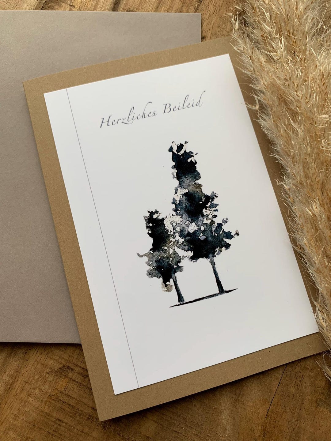 Condolence Card heartfelt Condolences With Envelope print - Etsy