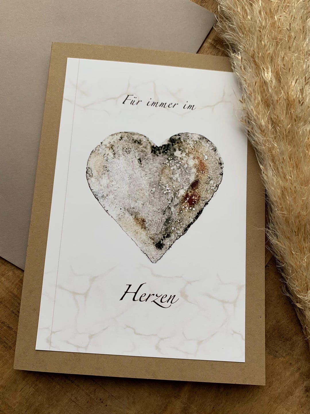 Mourning Card "forever in My Heart" (print) - Etsy