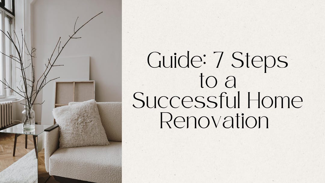 Guide: 7 Steps to a Successful Home Renovation or Redecoration - Etsy