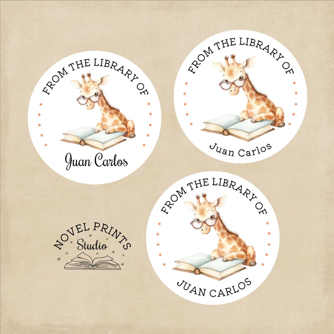 From the Library of Custom Name Stickers for Books in Personal Library ...