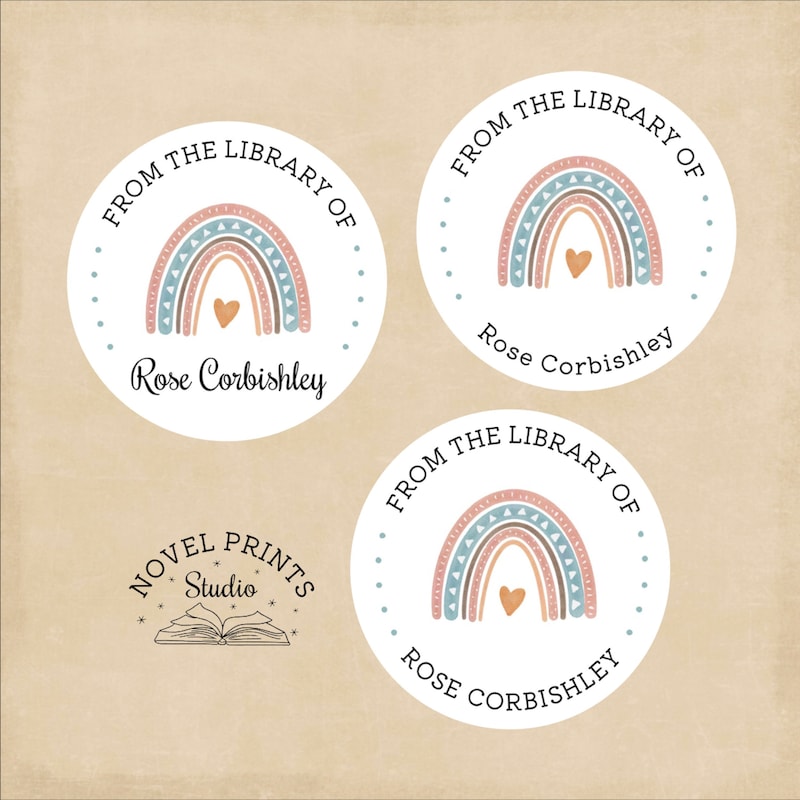 Library Sticker - Etsy