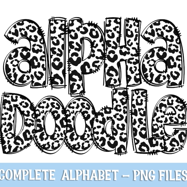 Black White Leopard - Etsy