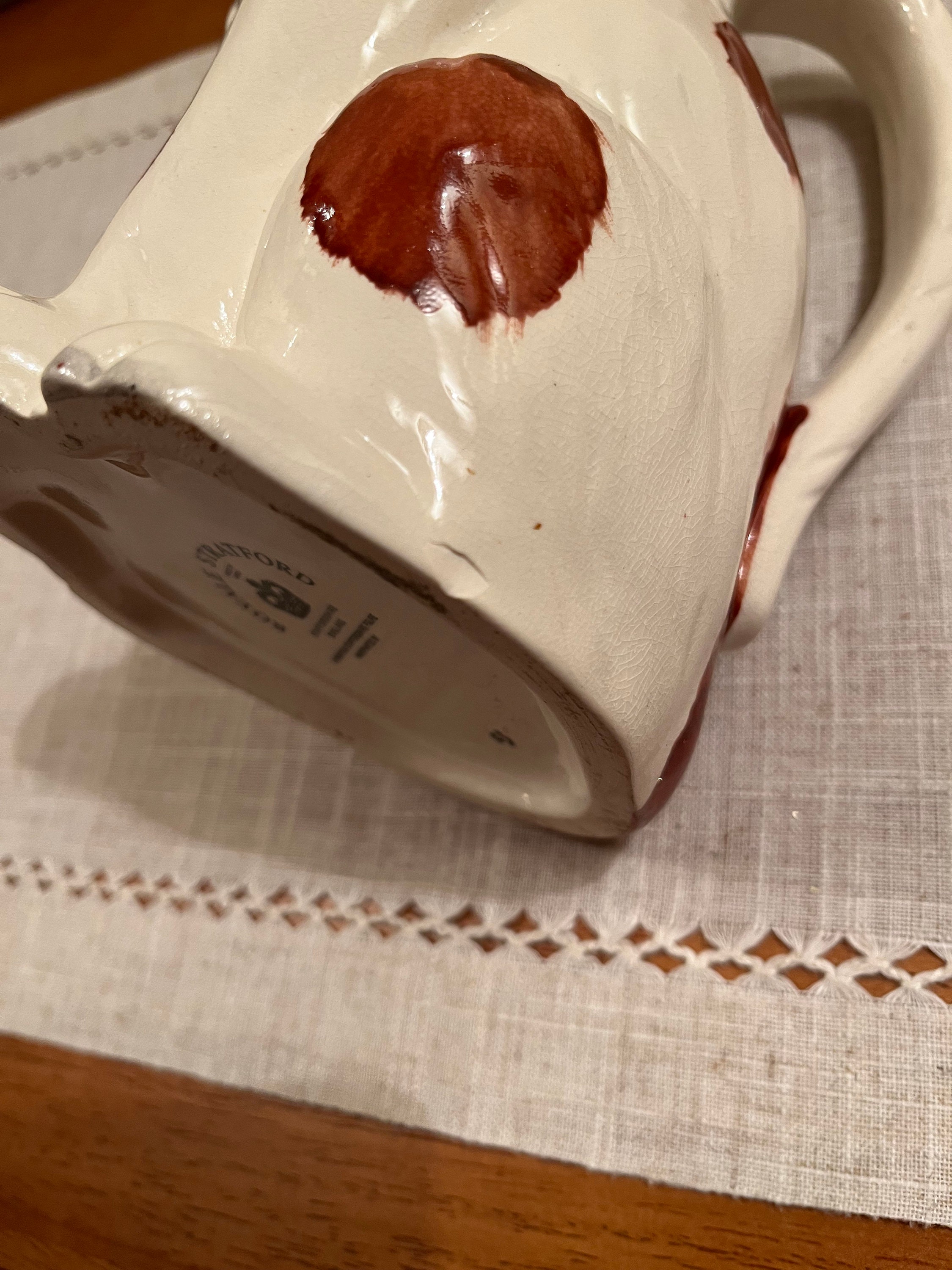 Royale Stratford Staffordshire Rushton Hand Painted Toby Cat Pitcher ...